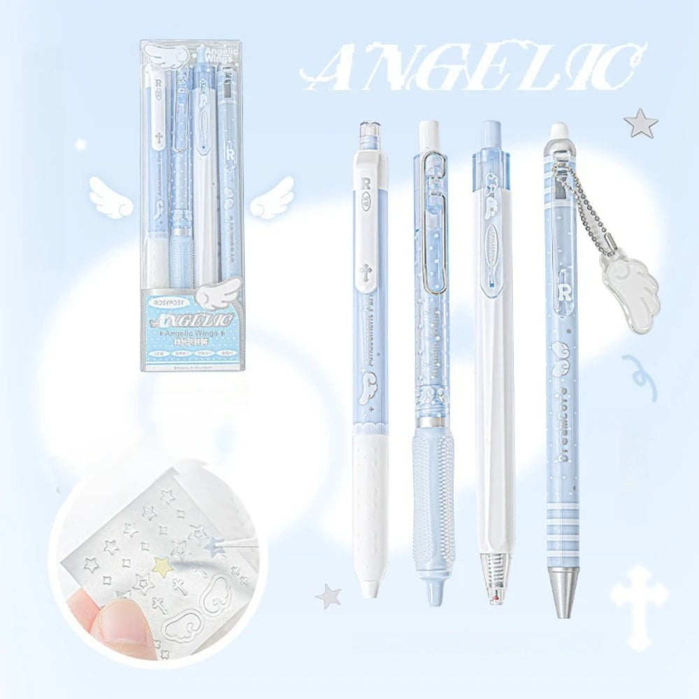 4Pcs Gel Pens,0.5mm Quick Dry Black Ink,Fine Point Smooth Writing ...