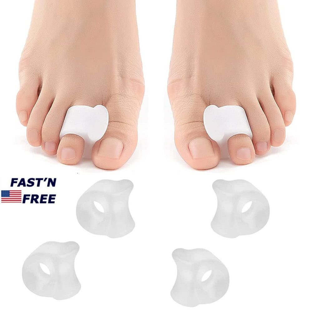 4Pcs Gel Toe Separators for Overlapping Toes, Bunions, Big Toe ...