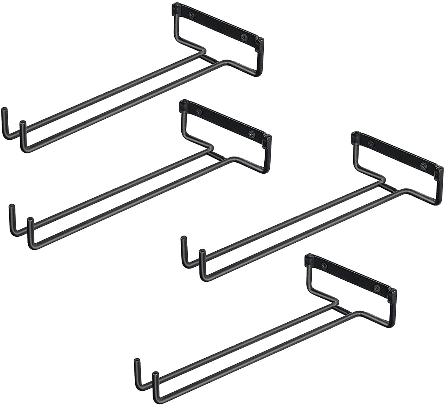 4Pcs Glass Hangers For Shelf Iron Glass Holder Holds 4 Glasses Wall ...