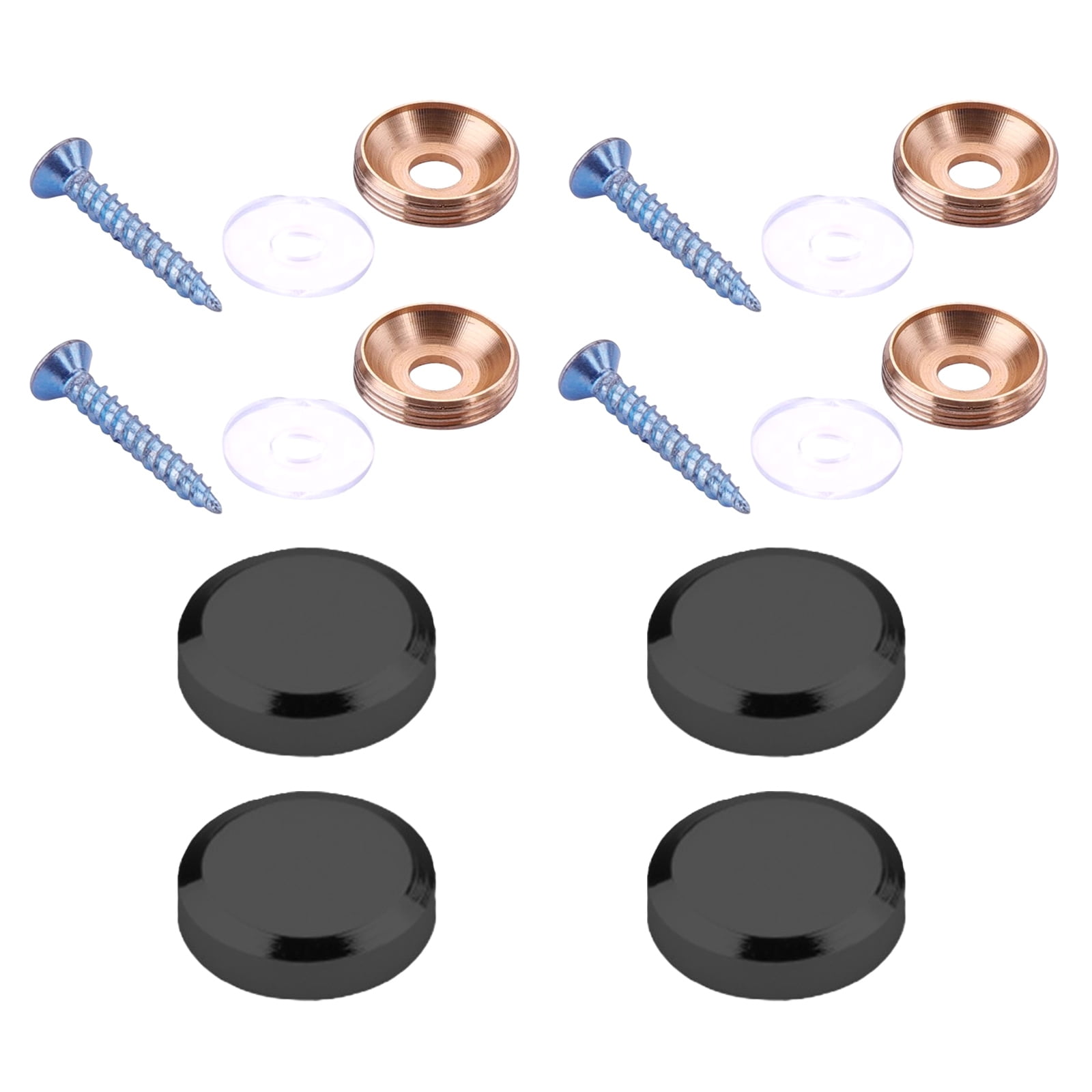 4Pcs Glass Screws Decorative Caps Covers Glass Fastener Advertising ...