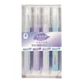 4Pcs Glittered Marker Pen with Chisel Tip Highlighter Pen 4MM Line Wide ...