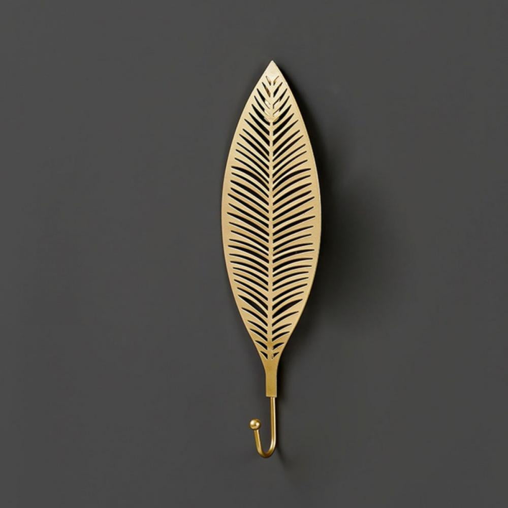 4Pcs Gold Decorative Wall Hooks,Gold Hooks for Hanging Keys, Hats and ...