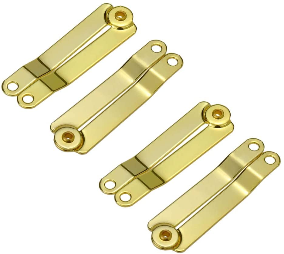 4Pcs Gold Folding Lid Support Hinges for for Home Furniture Cabinet ...