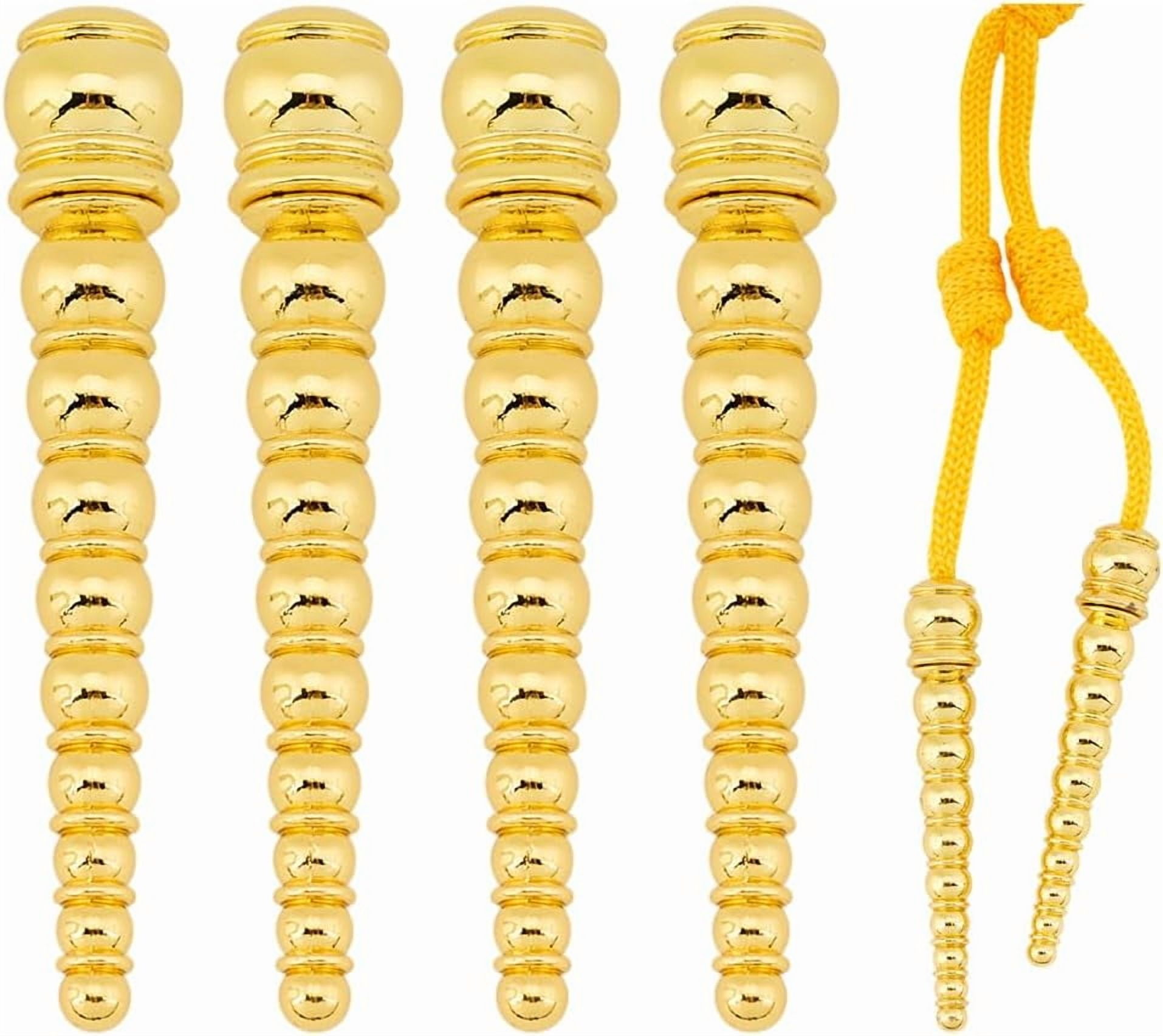 4Pcs Golden Bolo Tie Replacement End Cap Tie Cord Buckle Supplies ...