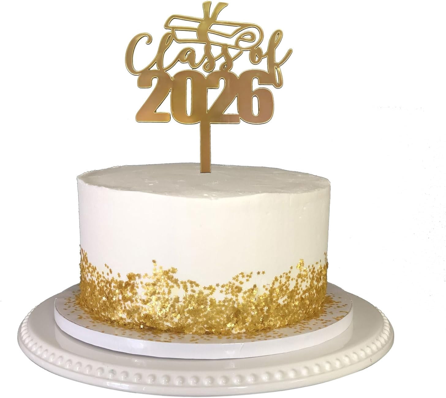 4Pcs Graduation Class of 2026 Cake Topper - Acrylic Congrats Grad ...
