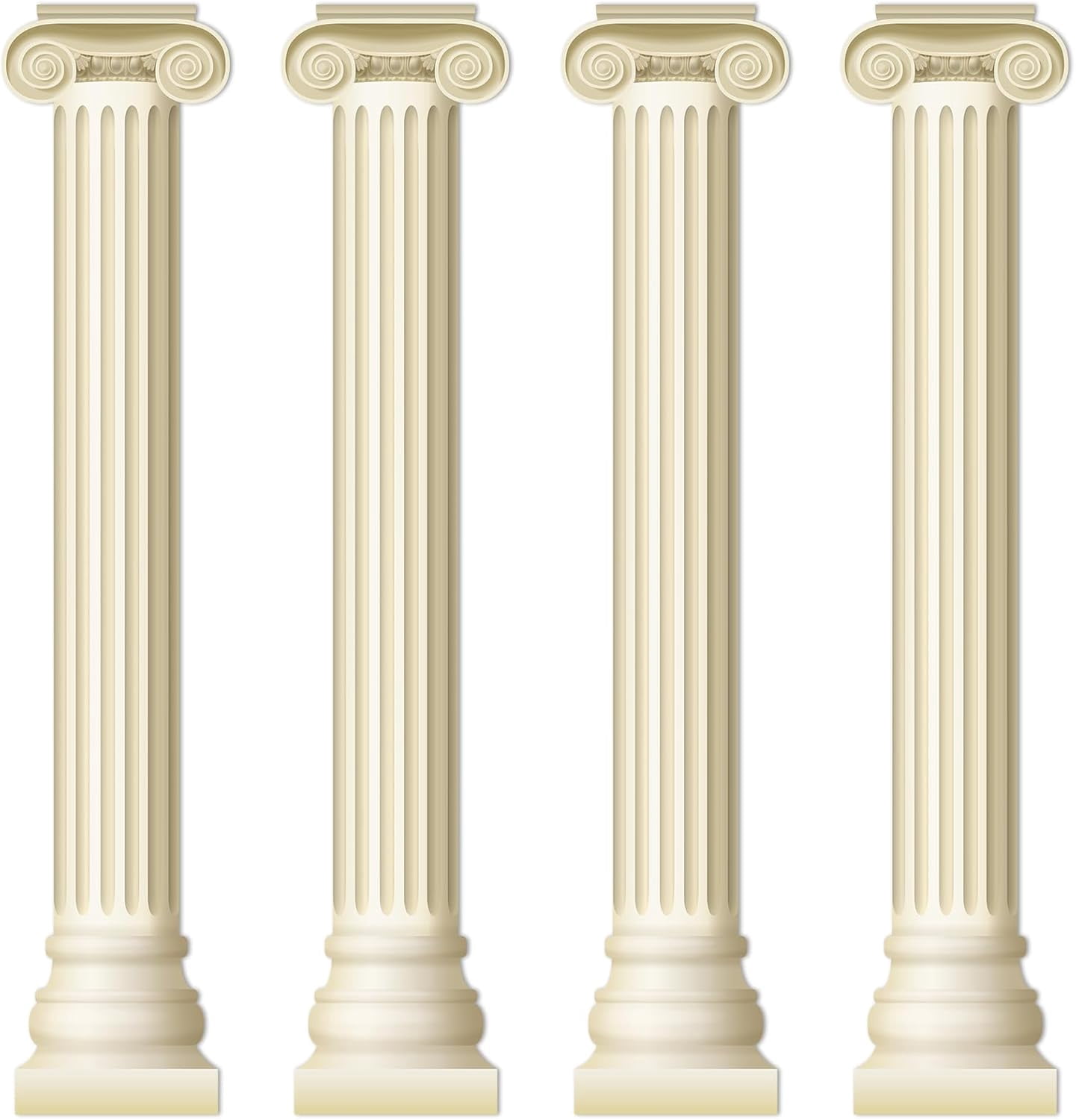 4Pcs Greek Wall tions Columns Cardboard Pillars Cutouts Ancient Decor ...