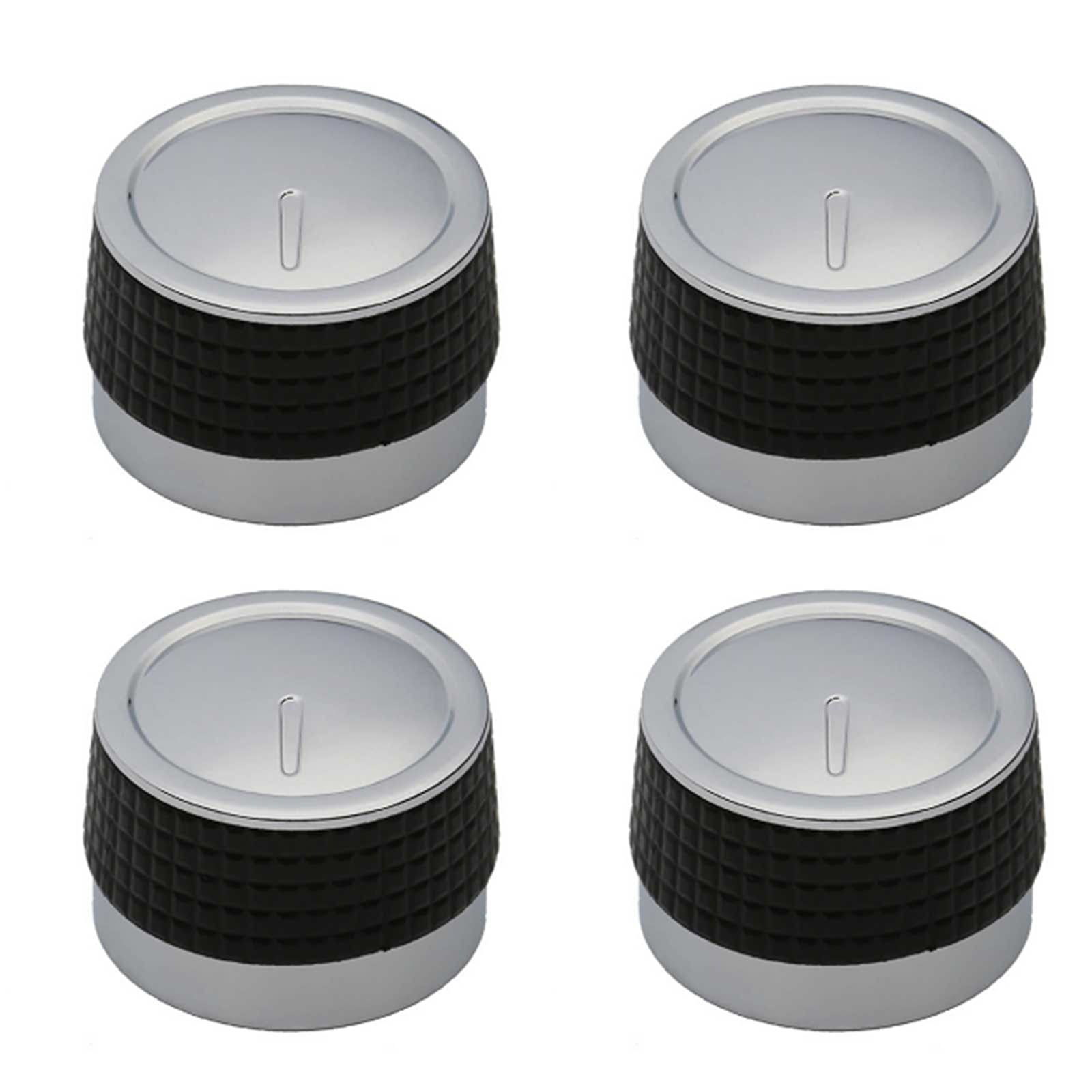 4Pcs Grill Control Knob Gas Burner Knob Chrome Plated Plastic Grill 50mm - Walmart.com