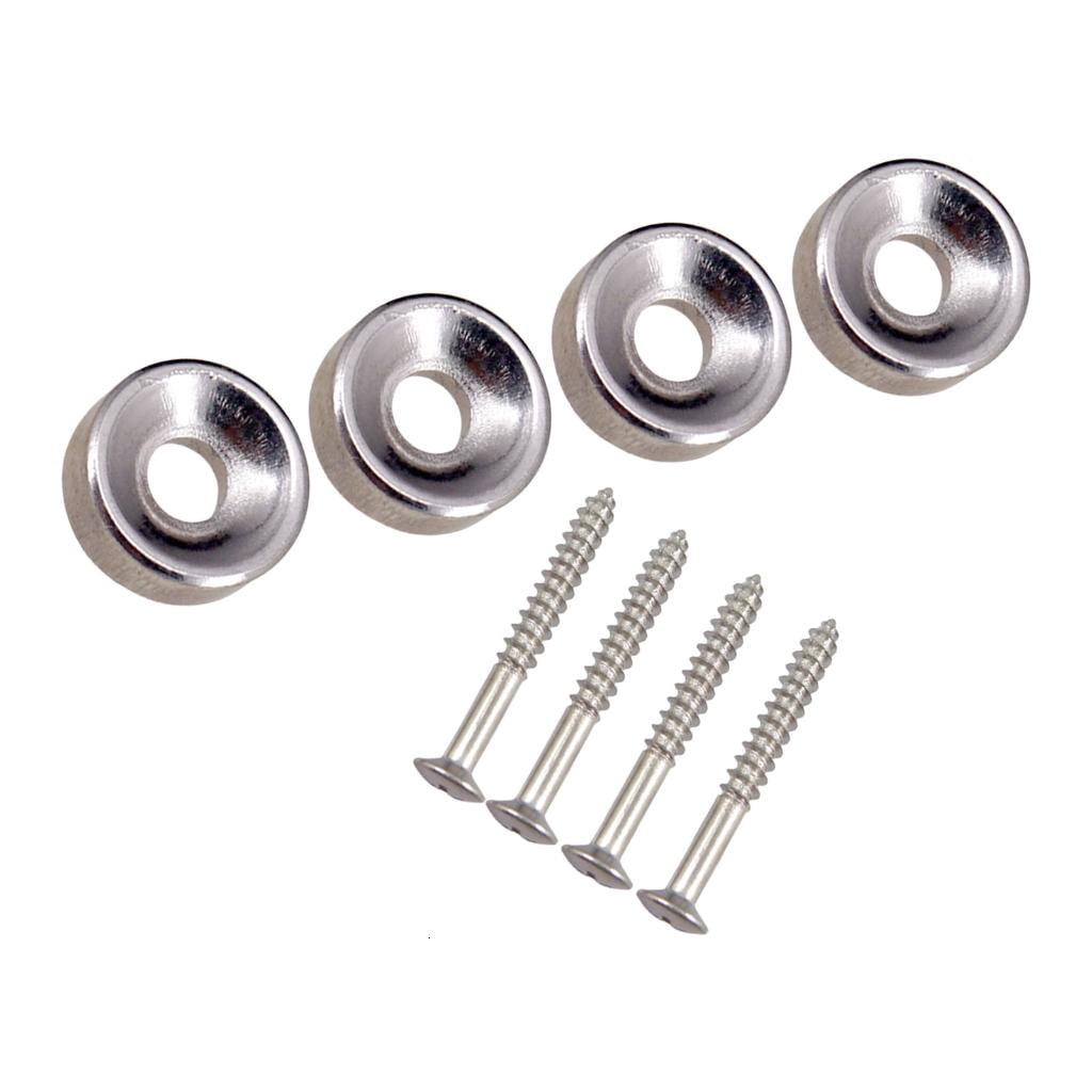 4Pcs Guitar Body Neck Fixed Mounting Screw Ferrules Neck Joint Bushing ...