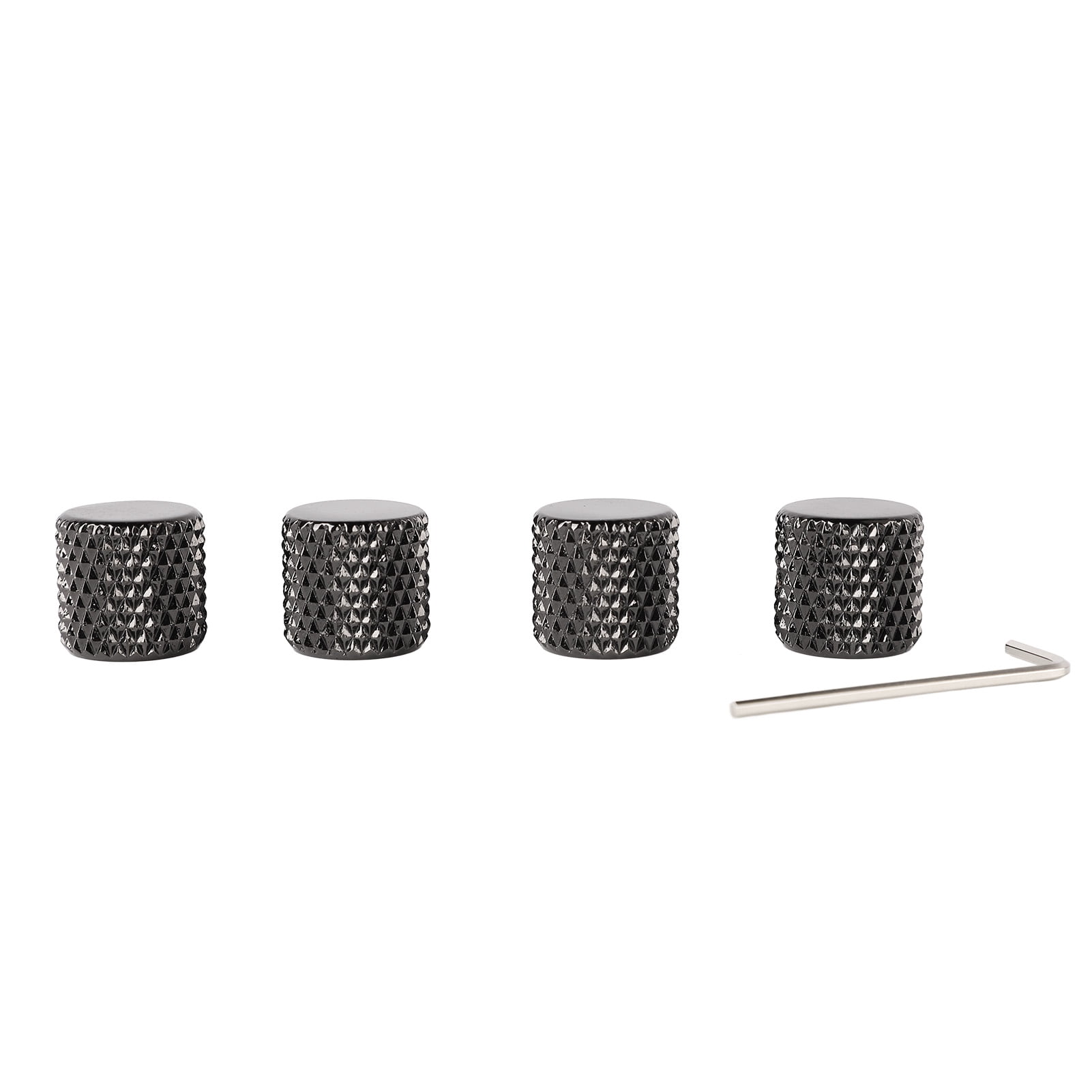 4Pcs Guitar Knob Metal Volume Tone Control Dome Flat Top Barrel Knob ...