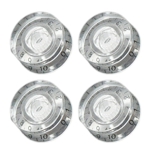 4Pcs Guitar Knobs Potentiometer Guitar Turn Knobs Replacements Bass Effect Button Control Knobs ...