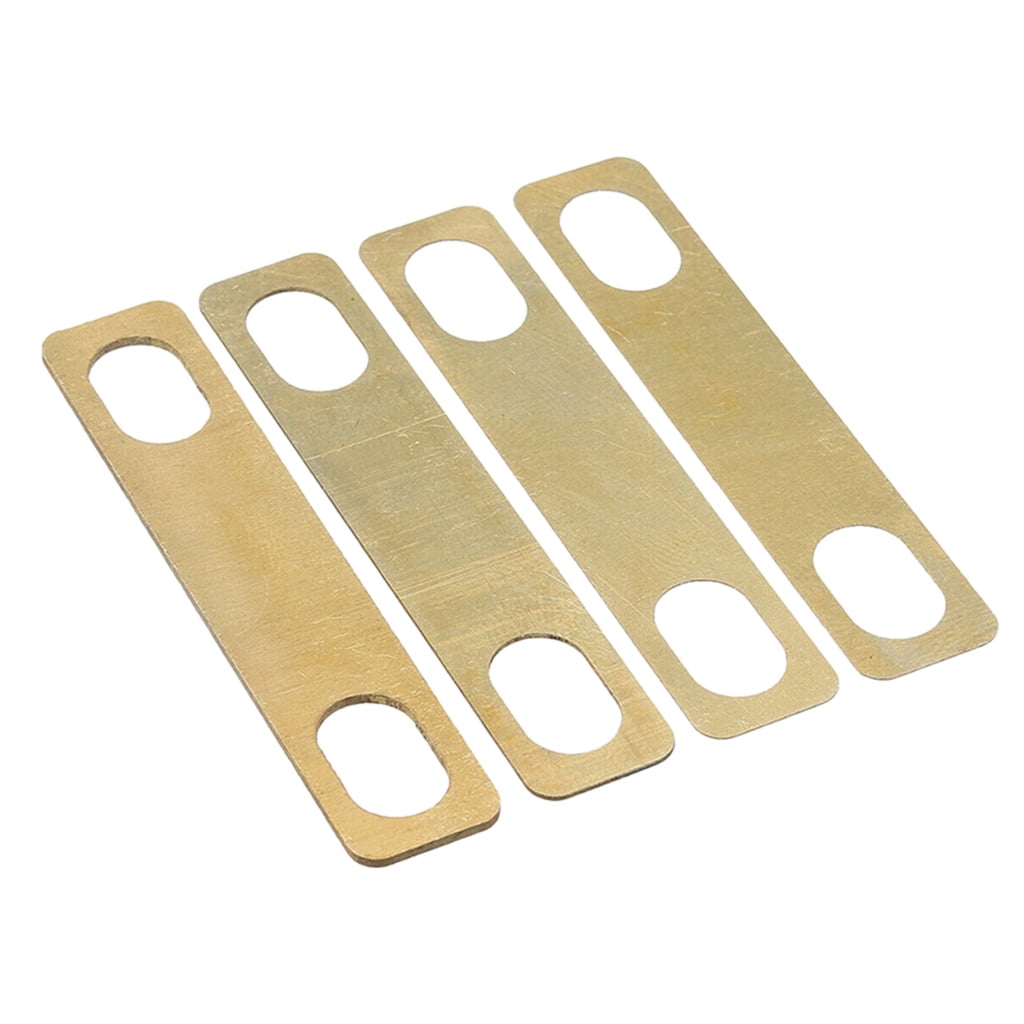4Pcs Guitar Neck Wedges 0.008inch 0.020inch 0.039inch Thick Brass ...
