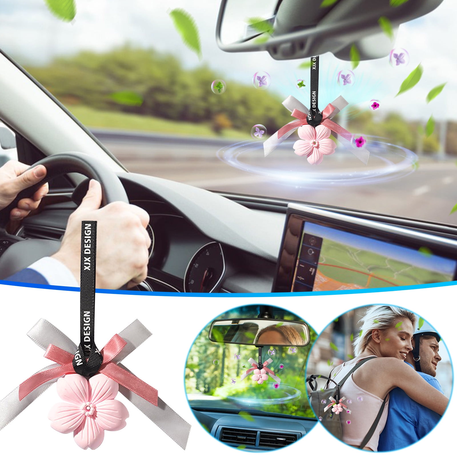 4Pcs Gypsum Fragrance Tablet, Yannianjz Car and Wardrobe Aromatherapy ...