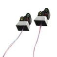 4Pcs HO Scale 2 Aspects Railroad LED Dwarf Signals 2 Lights Block ...