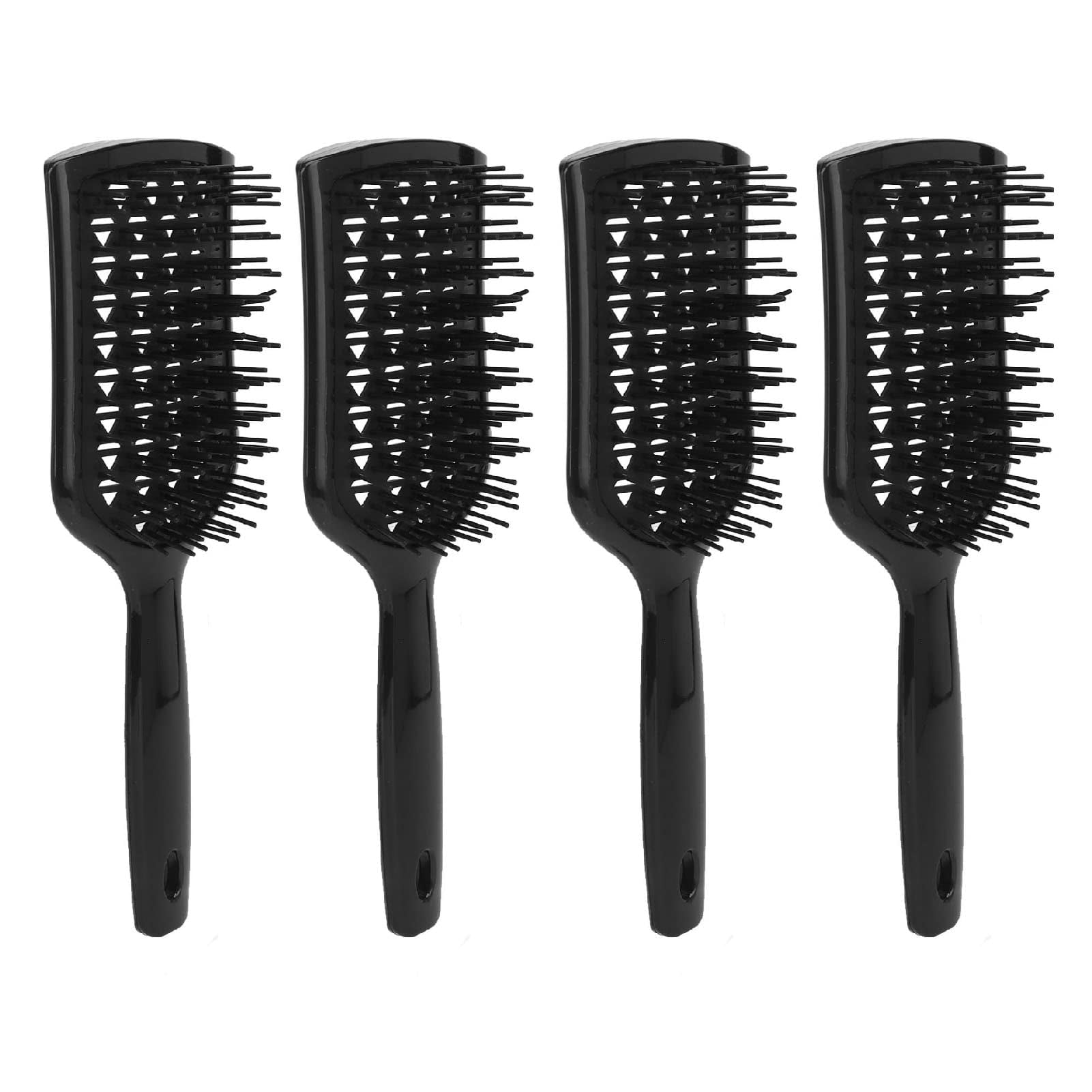 4Pcs Hair Brush, Wet Brush, Curved Vented Brush Faster Blow Drying ...