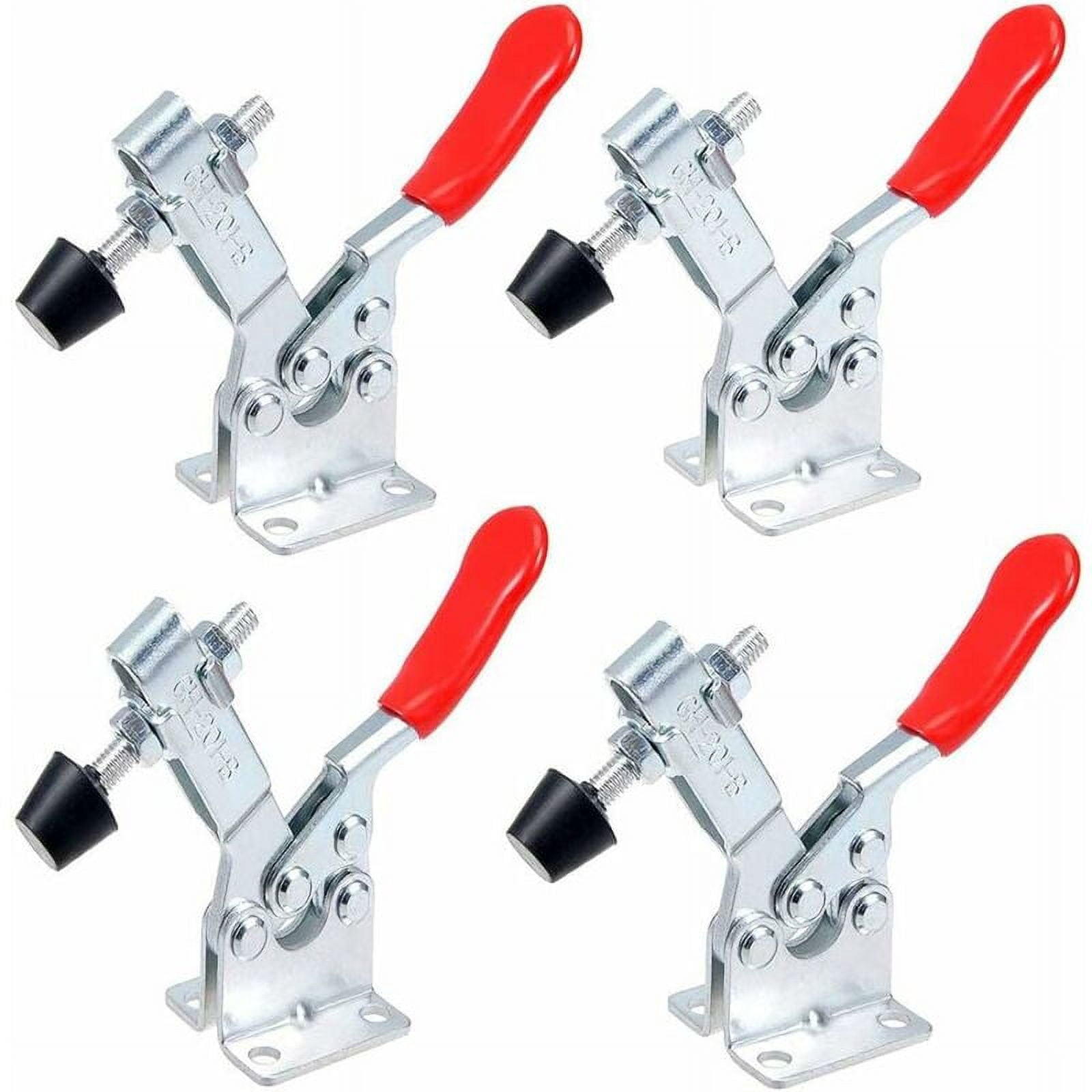 4Pcs Hand Tool Toggle Clamp Antislip Red Horizontal Clamp 201-B 200Lbs ...