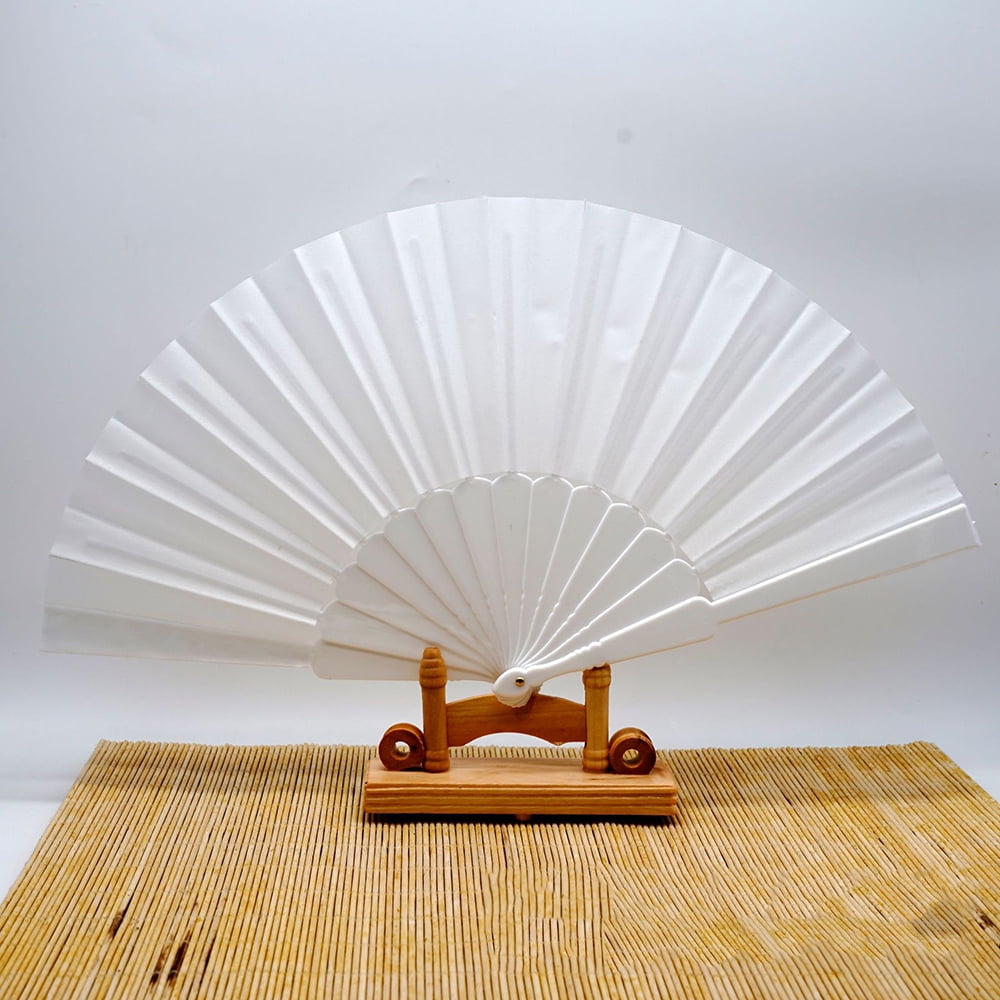 4Pcs Handheld Folding Fans, Chinese Fan, Oriental Cloth, Fabric Fan for ...