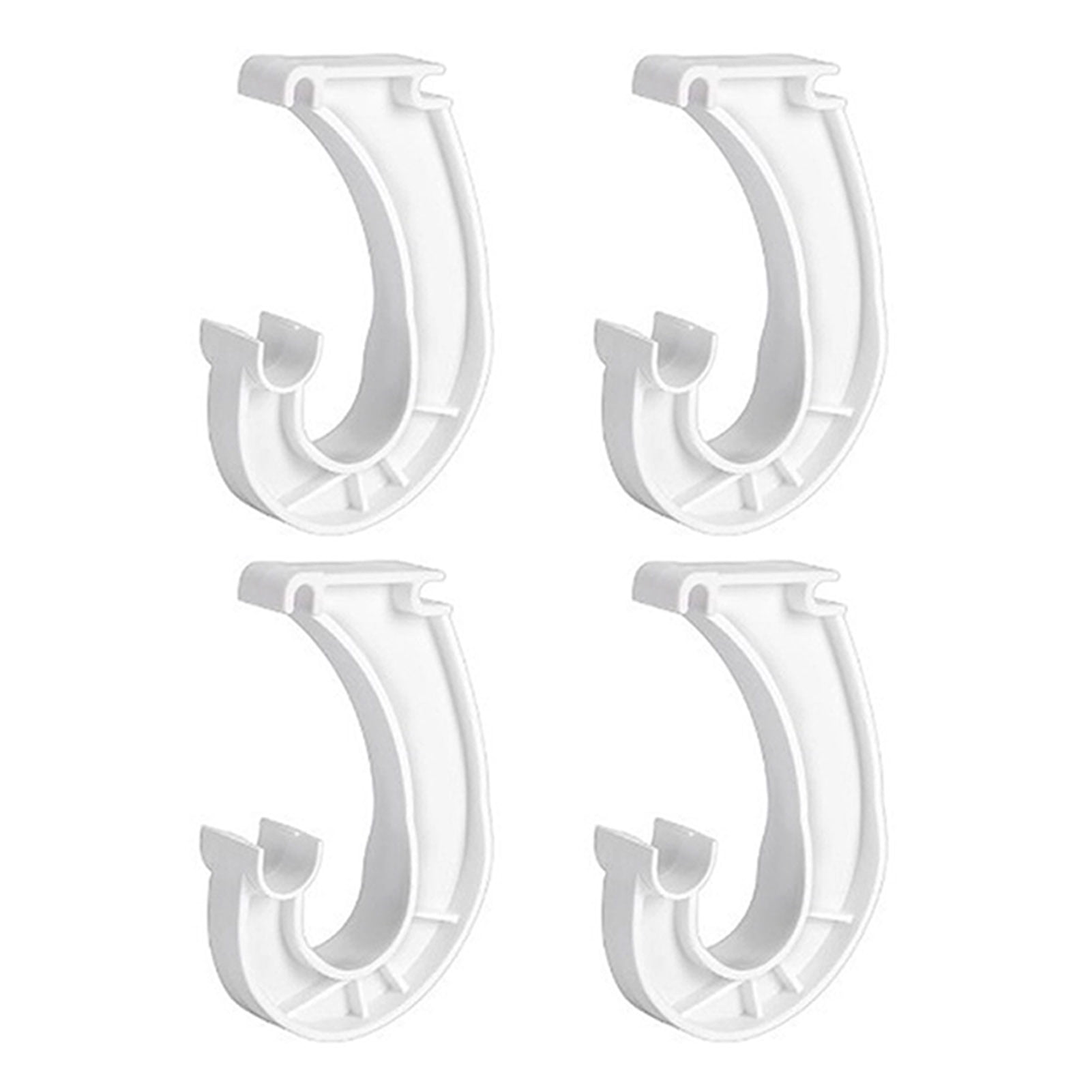 4Pcs Hanging Closet Rod Support Hooks Easy Snap-On Installation ...