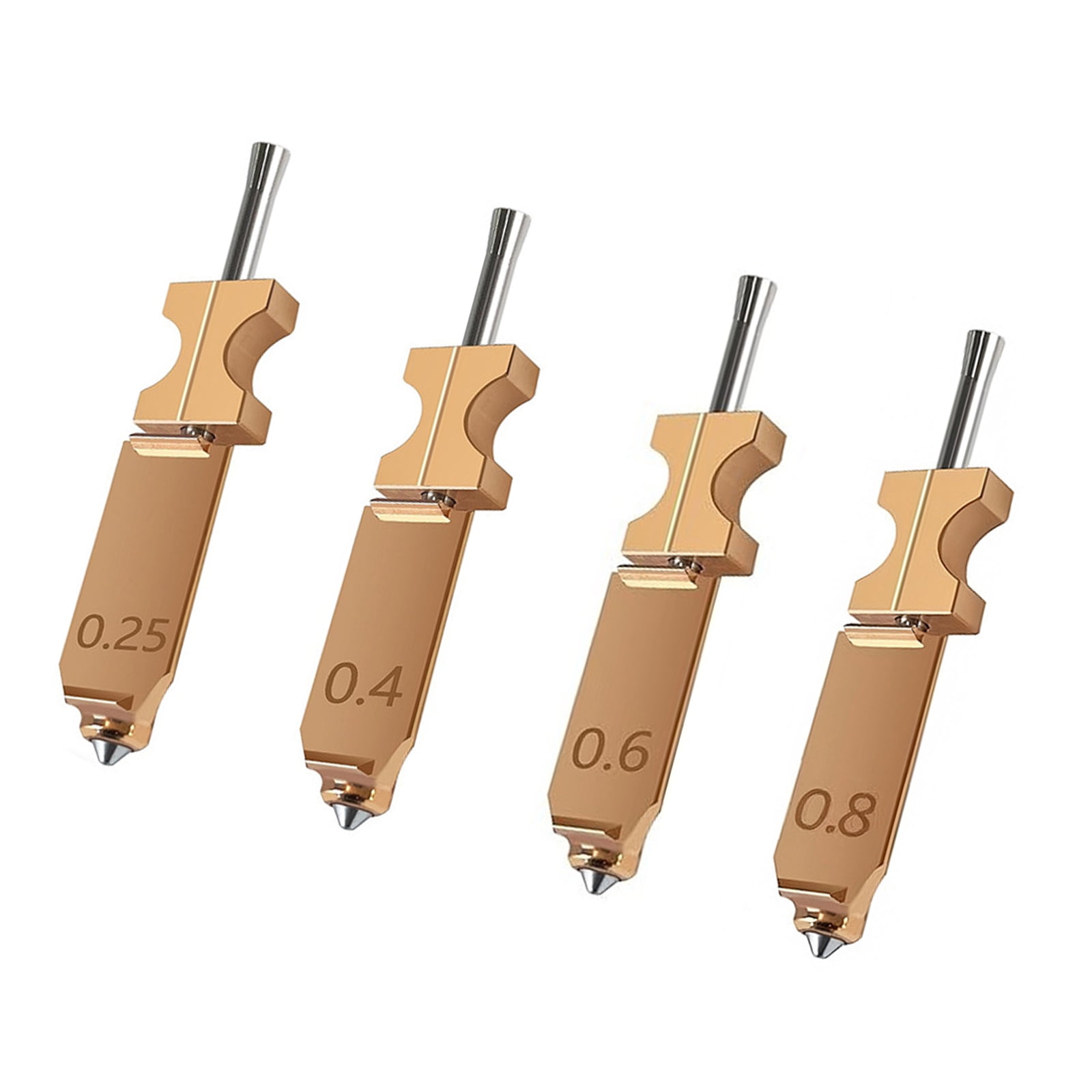 4Pcs Hardened Steel Printer Nozzles Assembly High Temperatures ...