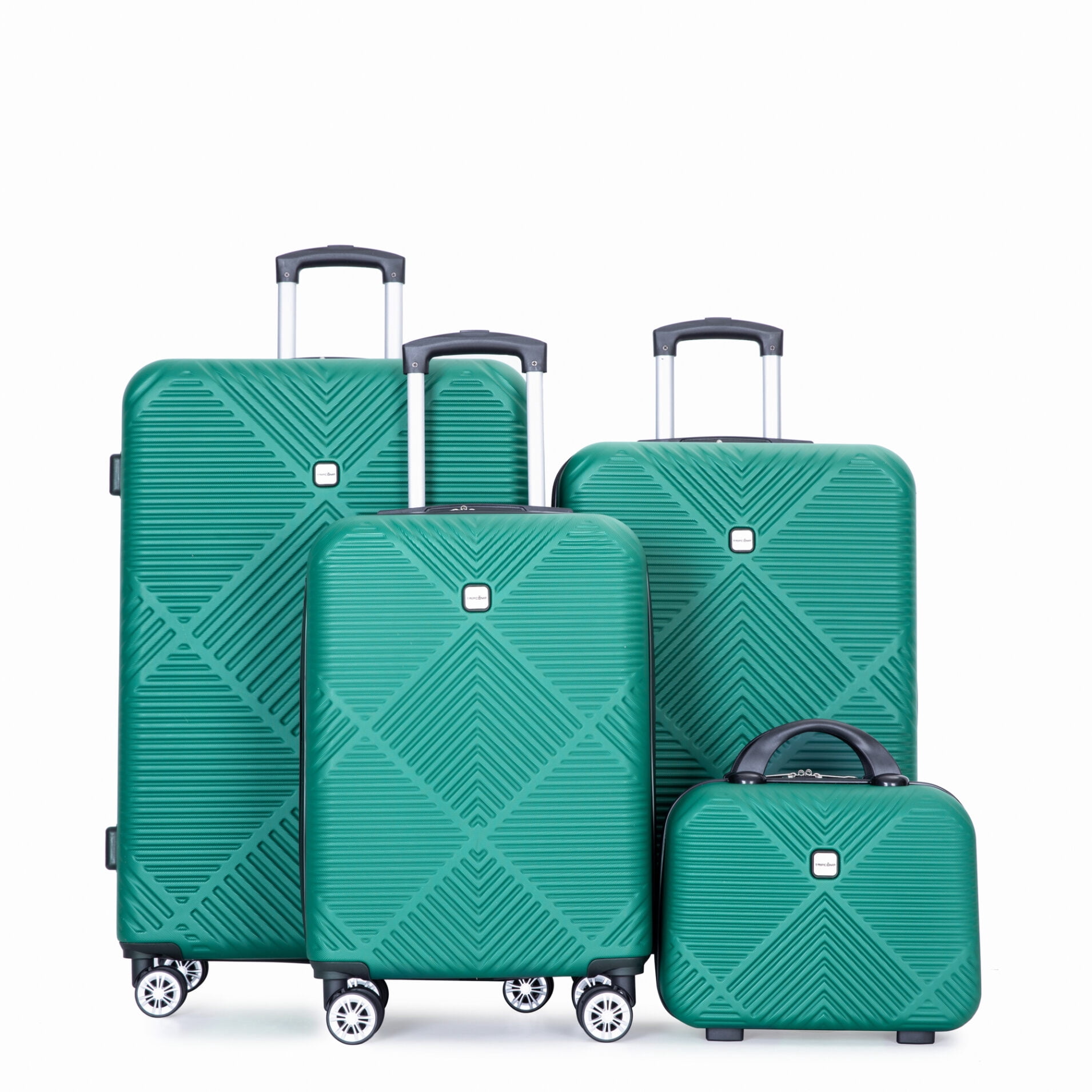 4Pcs Hardshell Luggage Sets, Hardside Suitcases with 360° Double ...