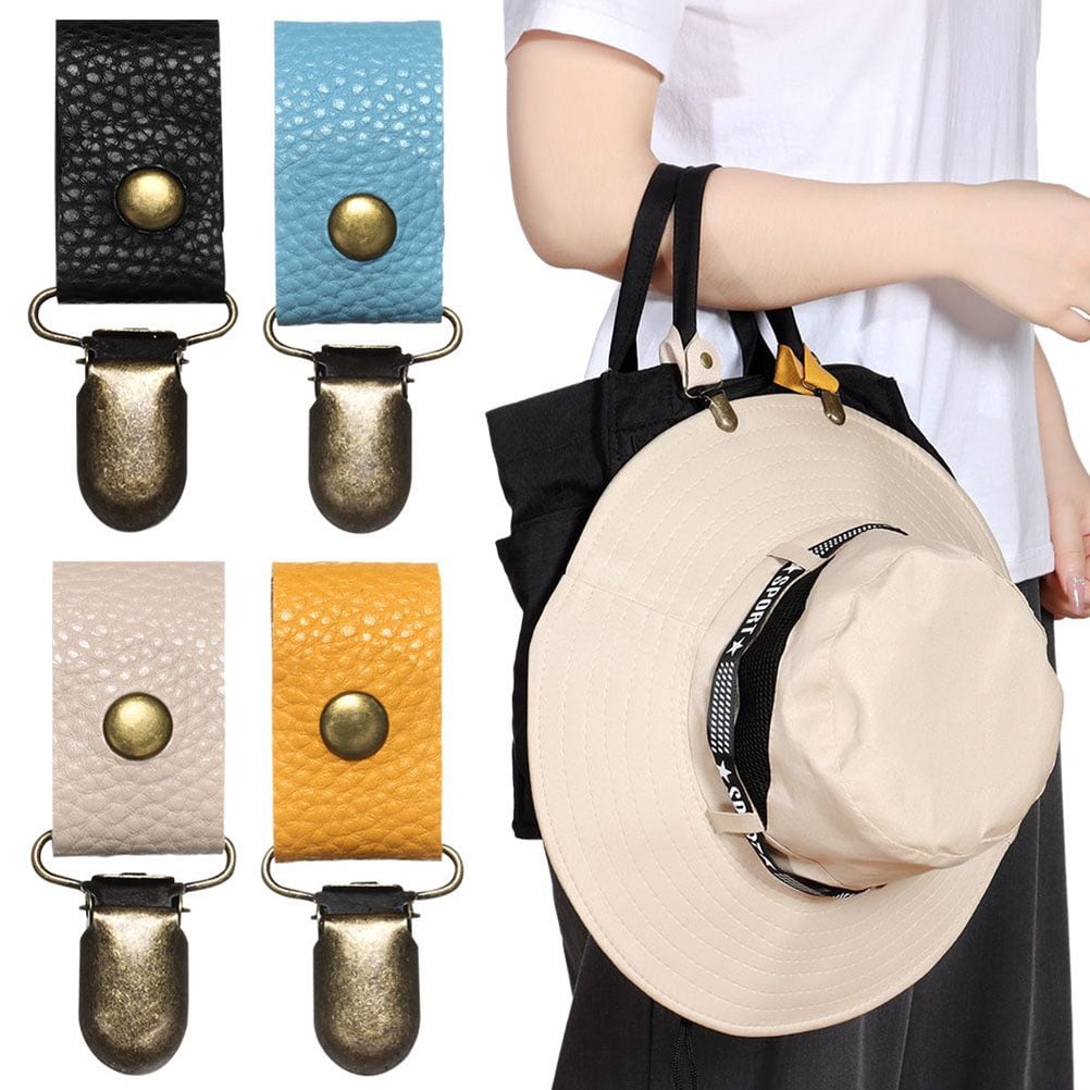 4Pcs Hat Organizer, Hat Clip For Travel, Nylon Vintage Cap Clip for ...