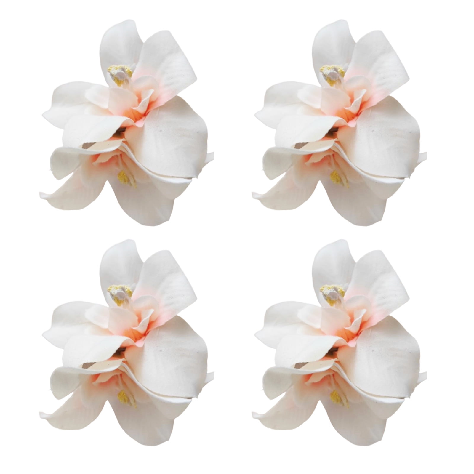 4Pcs Hawaiian Flower Hair Clip with Realistic Hibiscus Design Floral ...