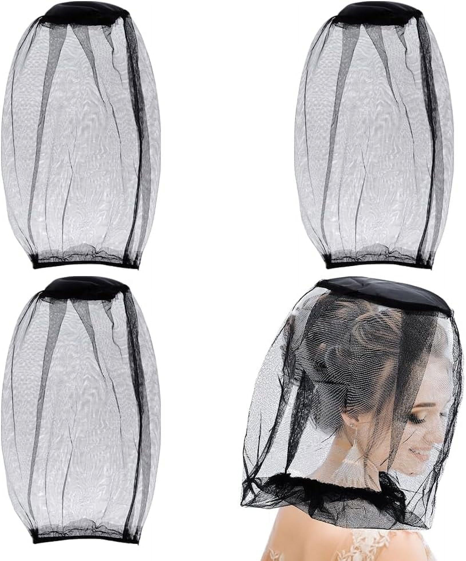 4Pcs Head Net Mesh Mosquito Black Face Netting Mesh Face Neck Fly ...