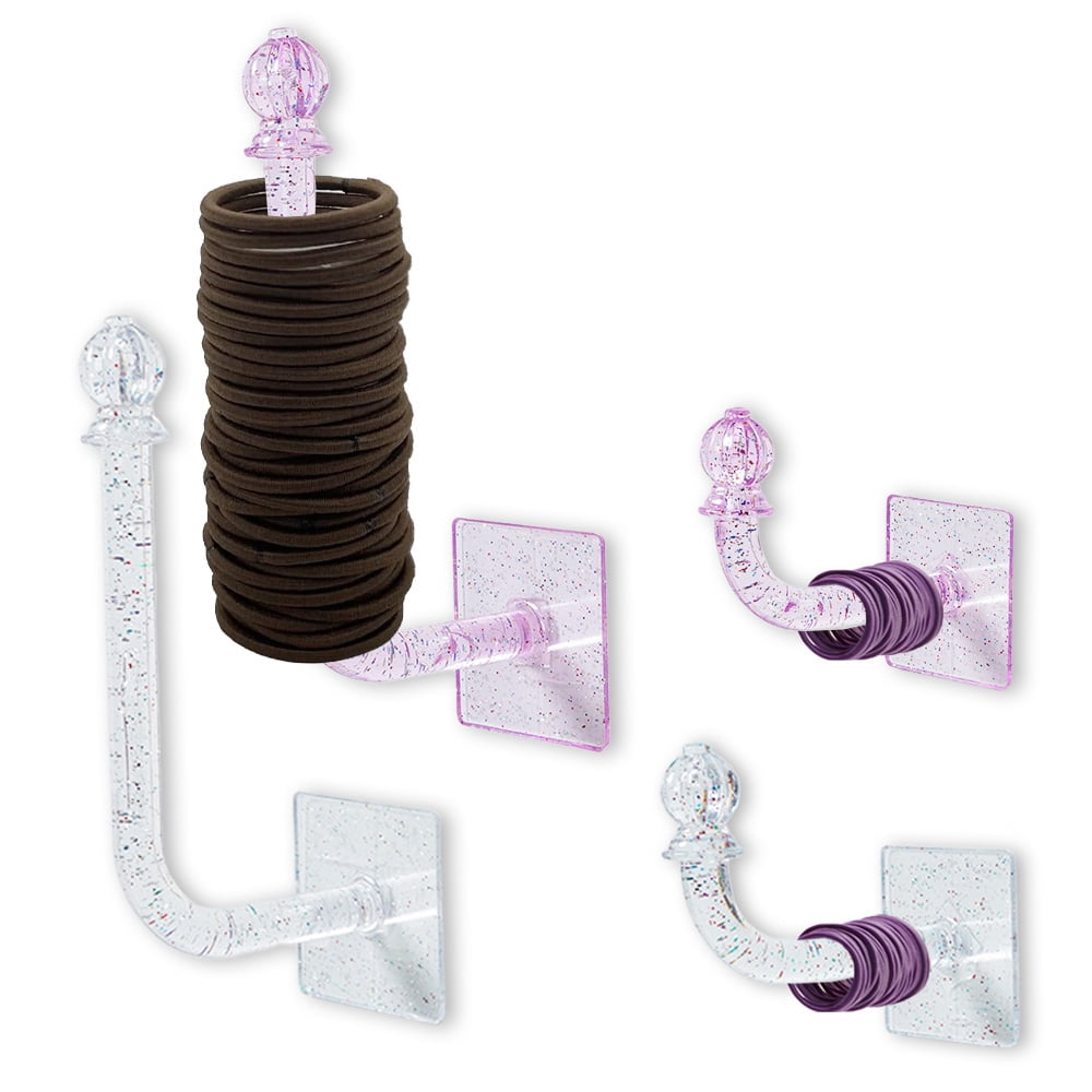 4Pcs Headband Holder Hair Accessories Scrunchie Organizer Clear Glitter ...