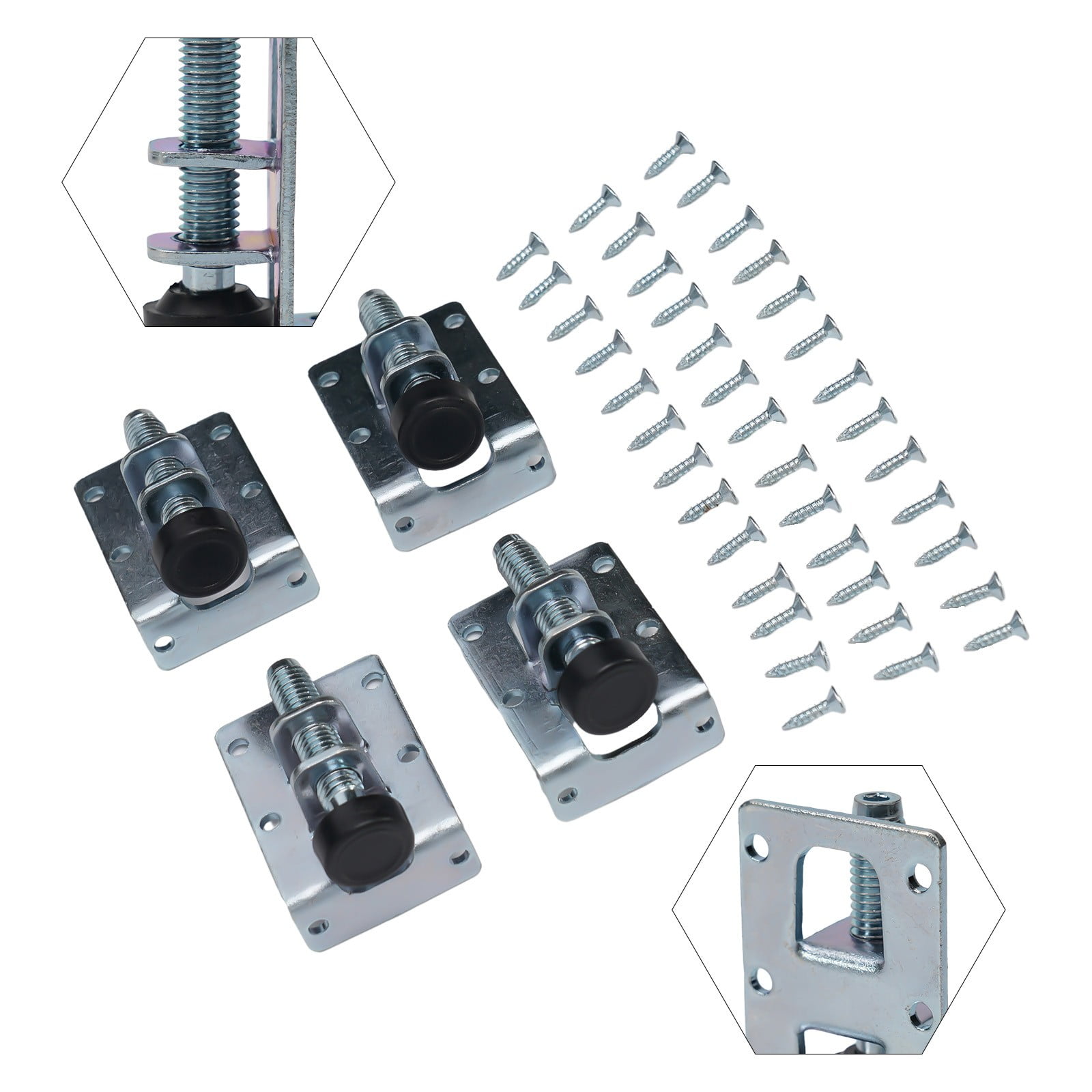 4Pcs Heavy Duty Furniture Levelers Leveling Feet Adjustable Leveler ...