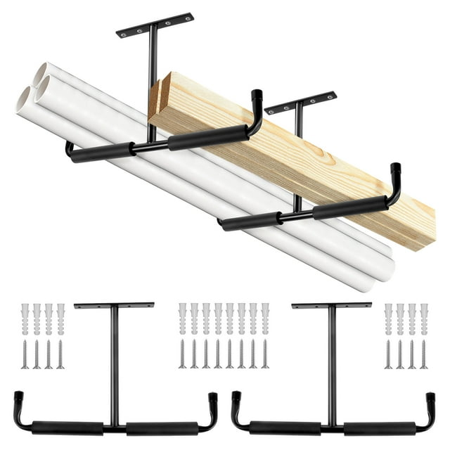 4Pcs Heavy Duty Overhead Garage Storage Hooks Metal Ceiling Mounted ...