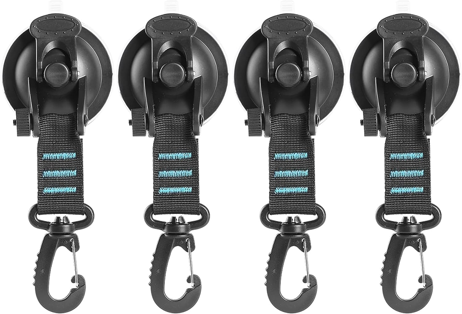 4Pcs Heavy-Duty Suction Cup Hooks, Versatile 360° Rotating Suction ...