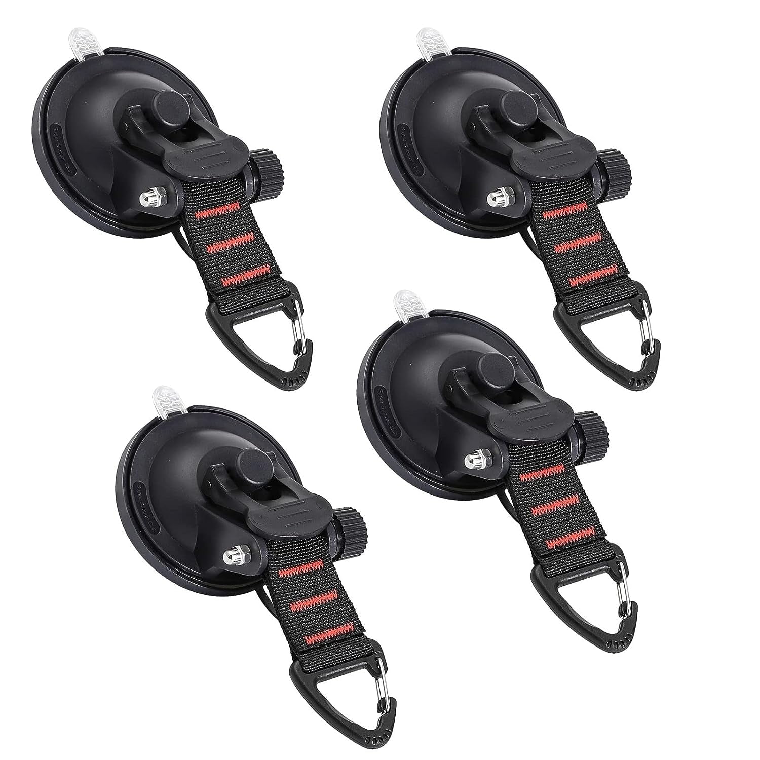 4Pcs Heavy Duty Suction Cups Hooks，Strong Suction Cups Hooks，Suction ...