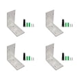4Pcs Heavy Load Bearing Stainless Steel Shelf Brackets Right Angles ...
