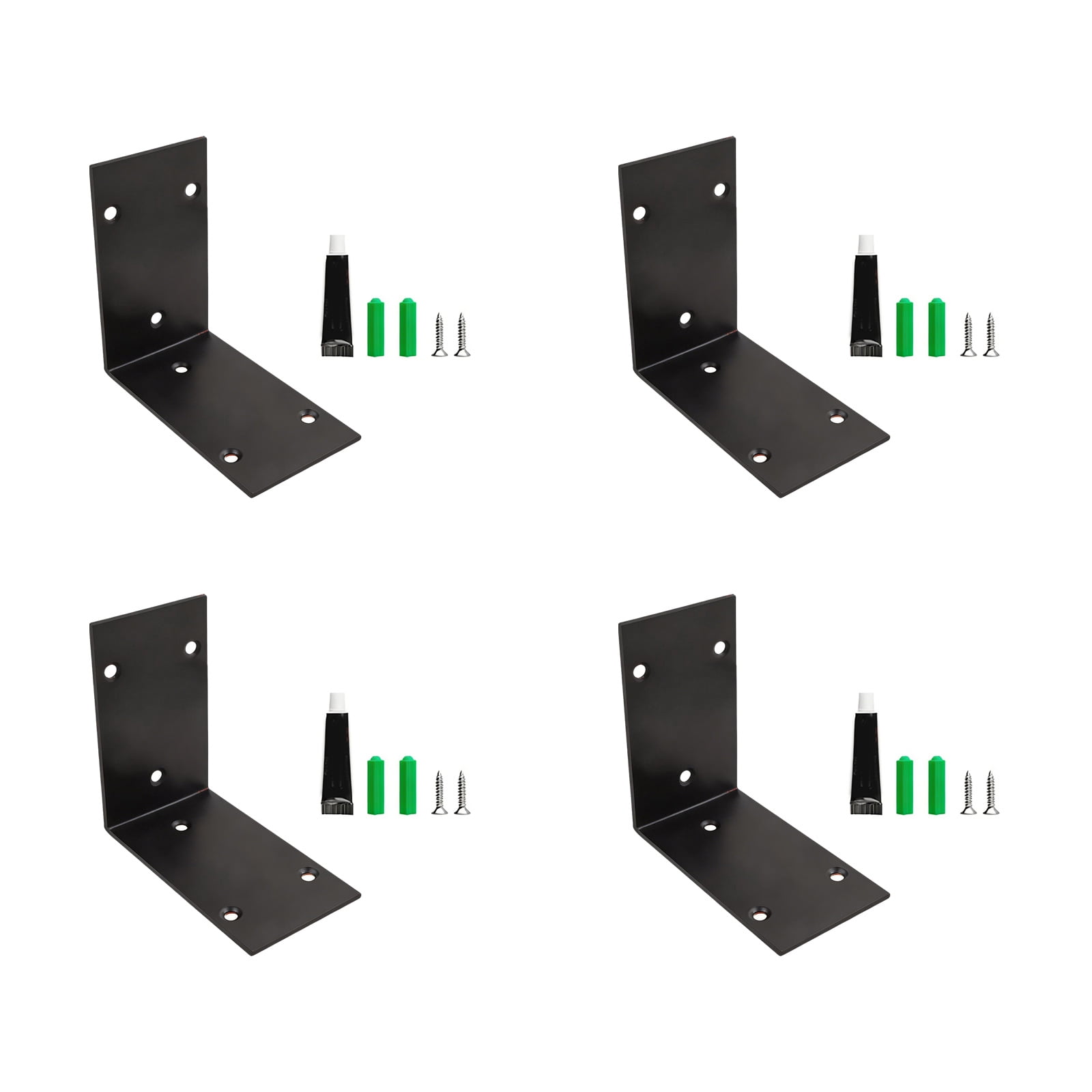 4Pcs Heavy Load Bearing Stainless Steel Shelf Brackets Right Angles ...