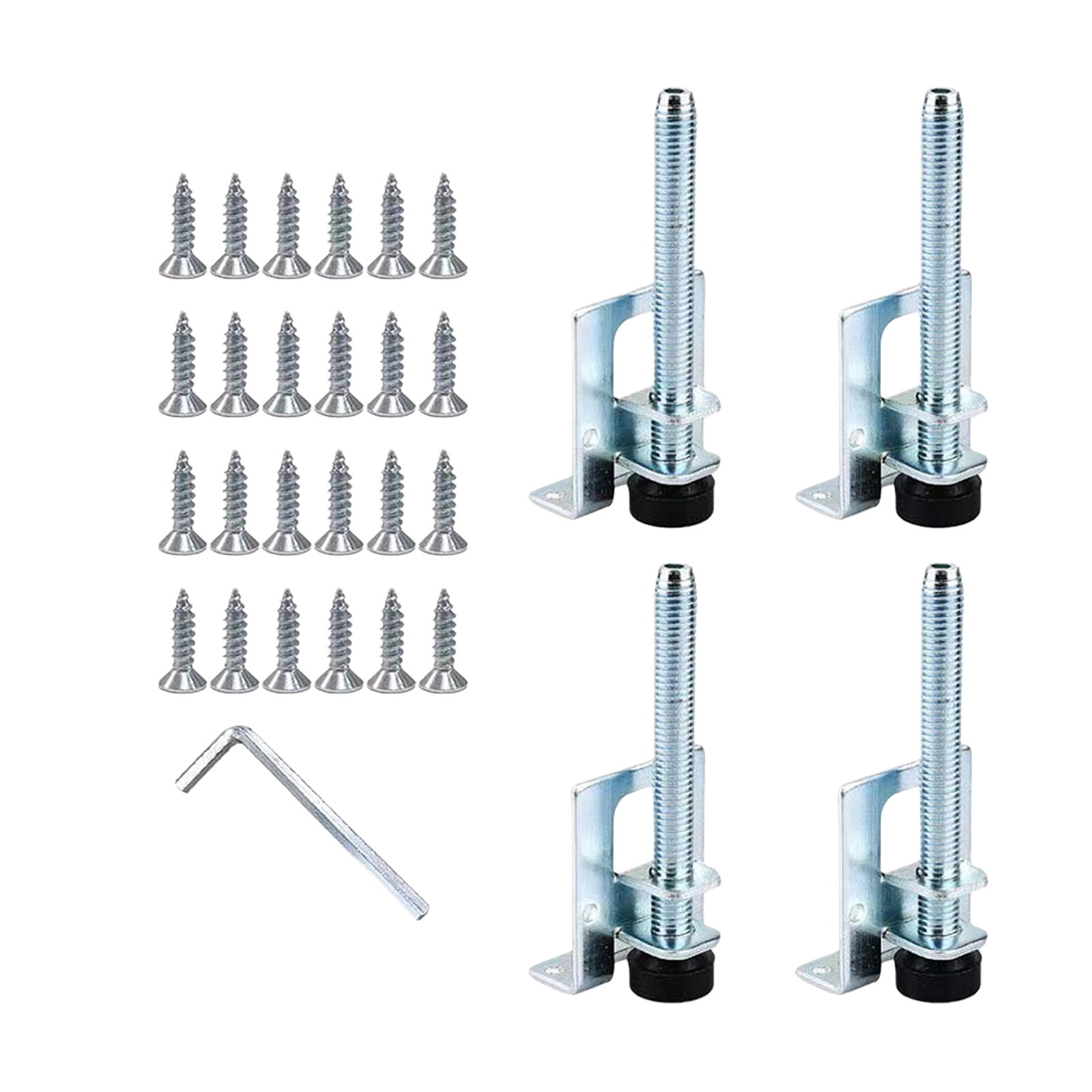 4Pcs Height Adjuster Chair Levelers Legs Furniture Risers Leg Leveling Feet Table Legs For ...