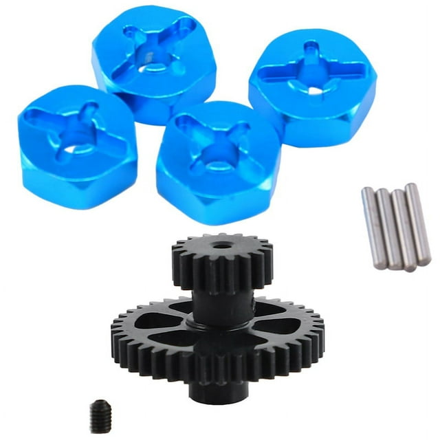 4Pcs Hexagonal Combiner Wheel Rim 7mm Upgrade 12mm Adapter with ...
