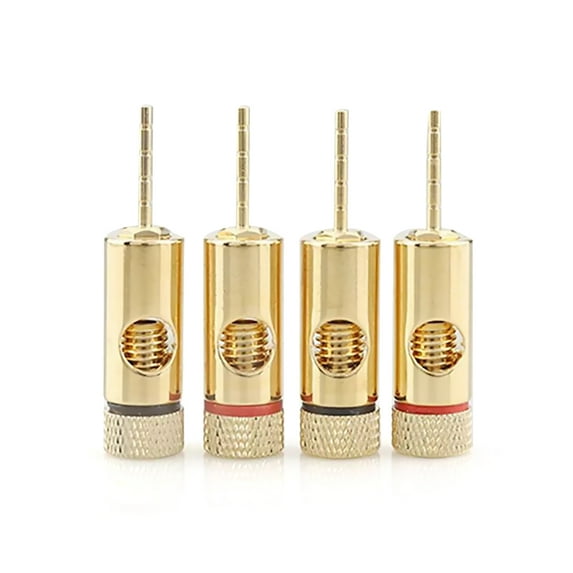 4Pcs High-Conductivity Banana Plugs Pure Copper for Lossless Audio ...