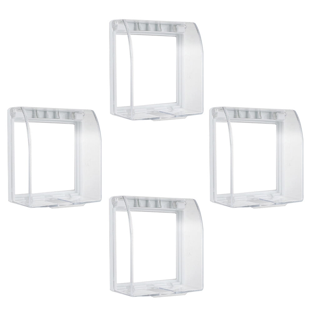 4Pcs Home Socket Waterproof Box Light Cover Plug Splash-Proof Box ...
