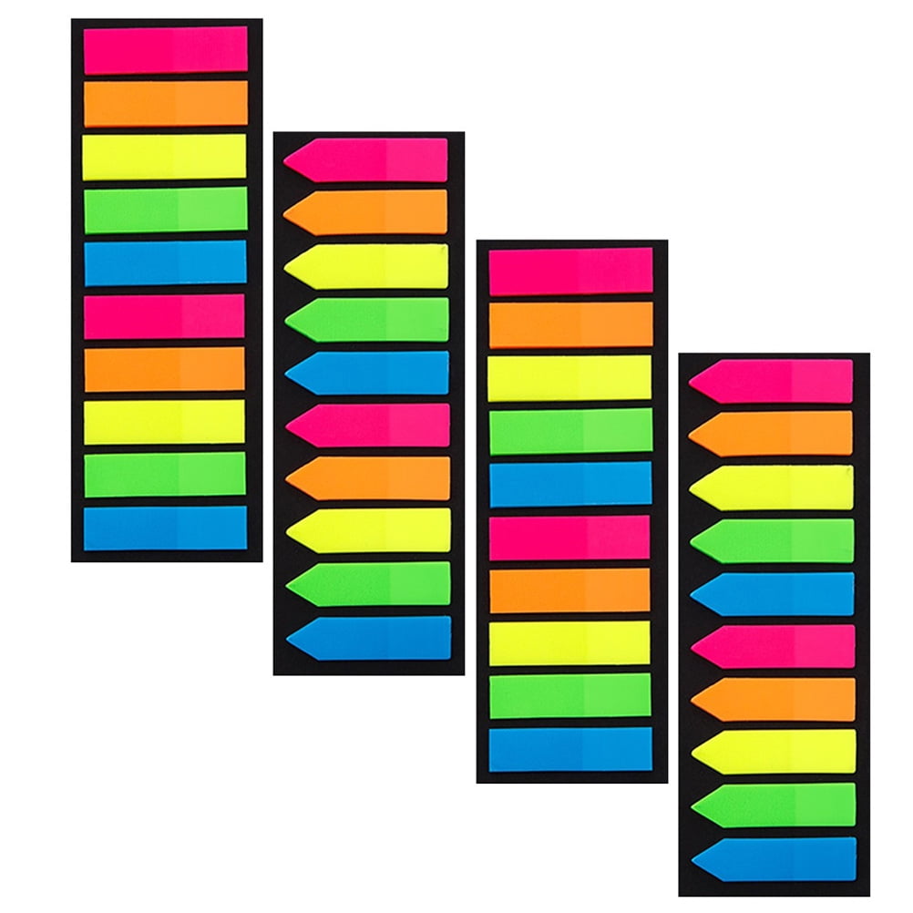 4 Pcs Marks Flags Transparent Index Sticker for Books - Walmart.com