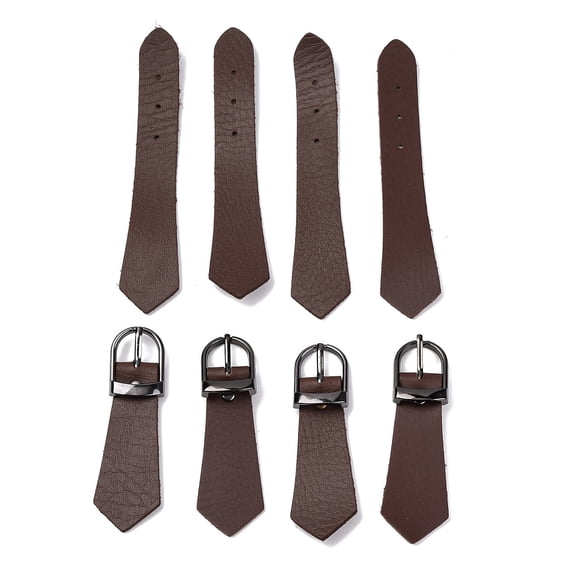 4Pcs Imitation Leather Toggle Buckle with Alloy Findings for Bag ...