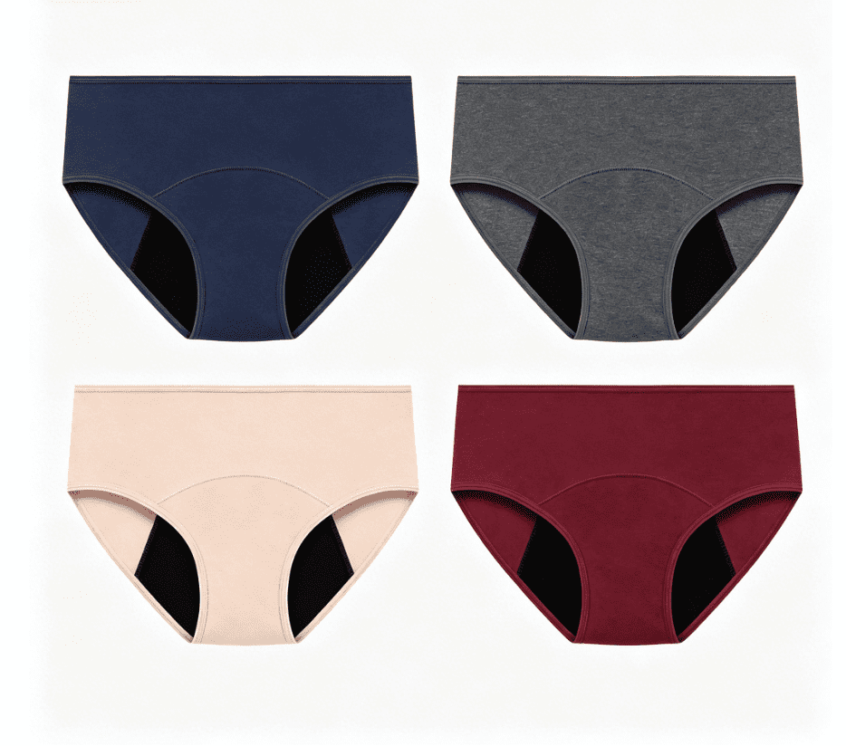 4Pcs Incontinence Women's Underwear Washable Seamless Leakproof ...