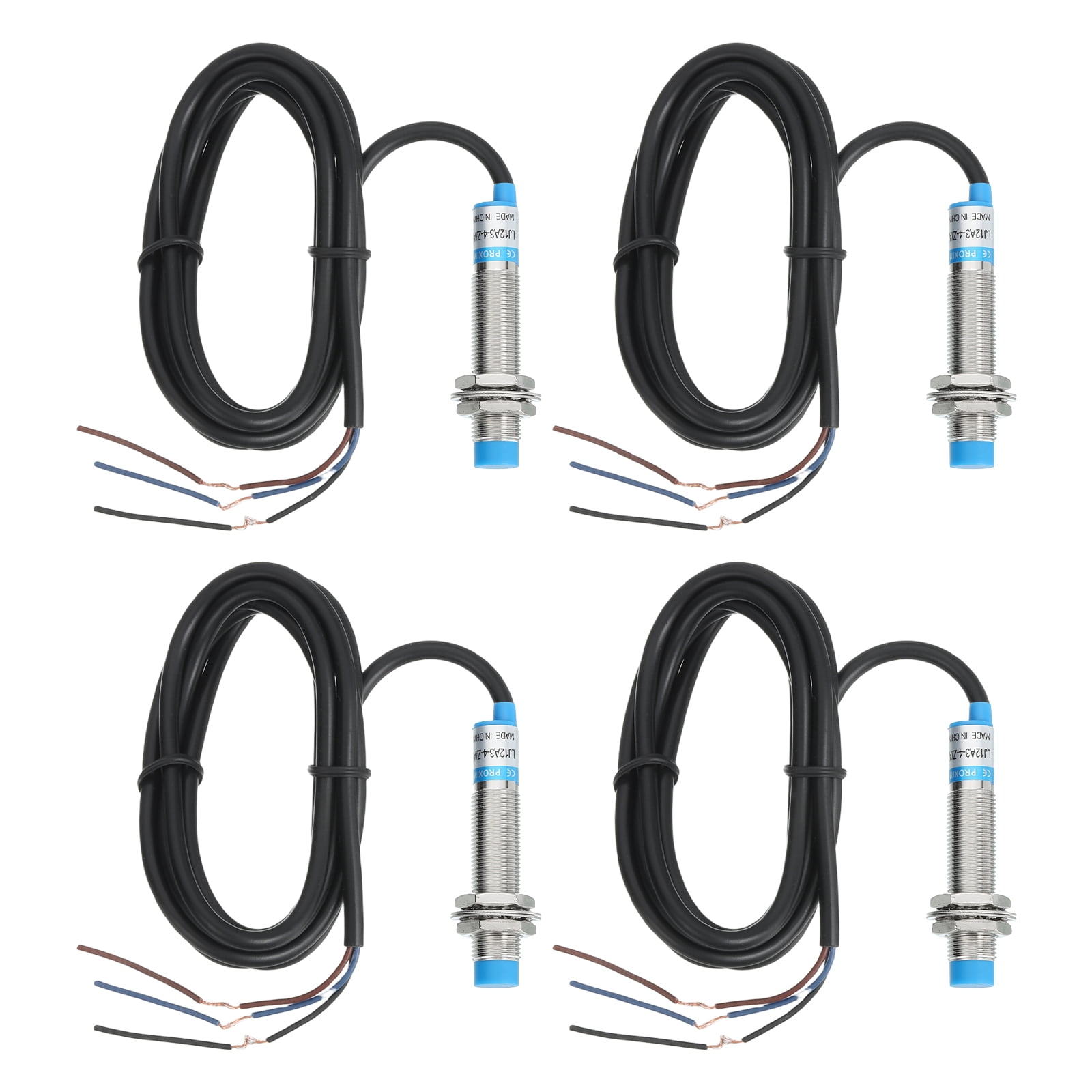 4Pcs Inductive Proximity Sensor,NPN NC M12 DC 6-36V 300mA Proximity Switch - Walmart.com