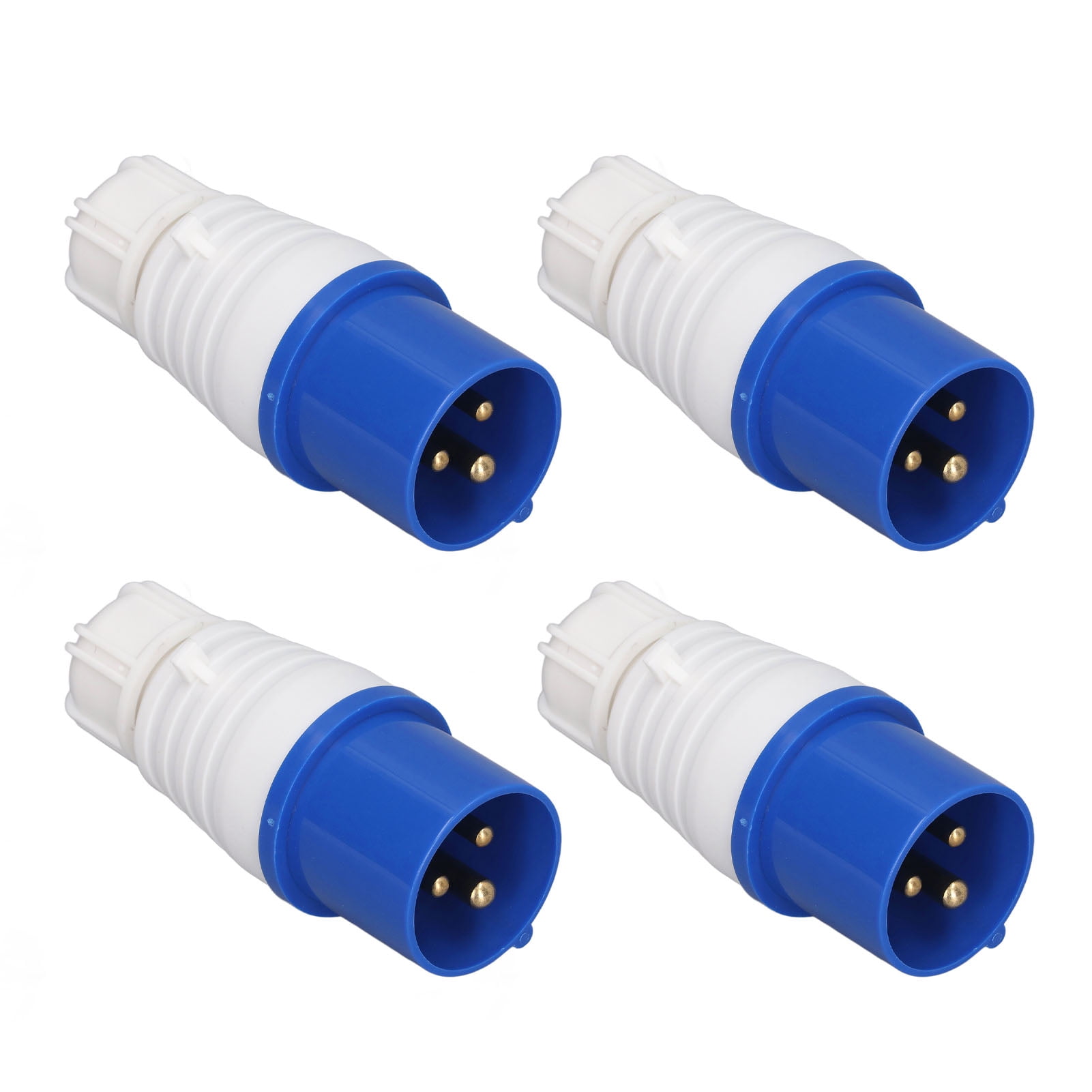 4Pcs Industrial Plug 3 Pin 16A IP44 Waterproof Replacement Sockets PP ...