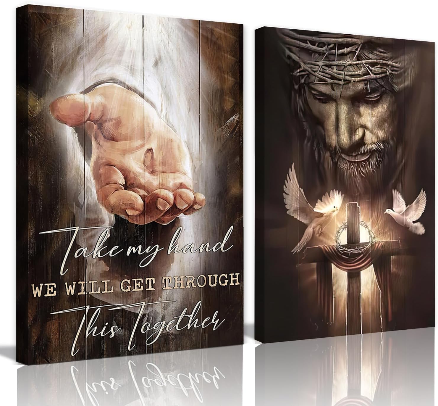 4Pcs Jesus Poster Minimalist Christian Motivational Earth Tone Verse ...