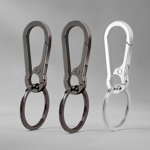 4Pcs Keychain for Car Keys, Metal Key Chain Carabiner for Keys, Key ...