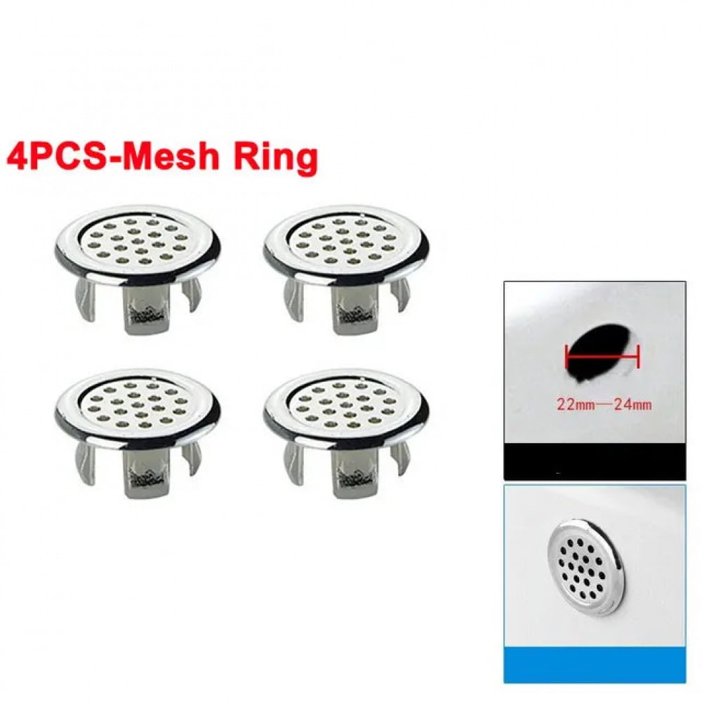 4Pcs Kitchen Bathroom Basin Circular Overflow Drain Cover Decoration ...