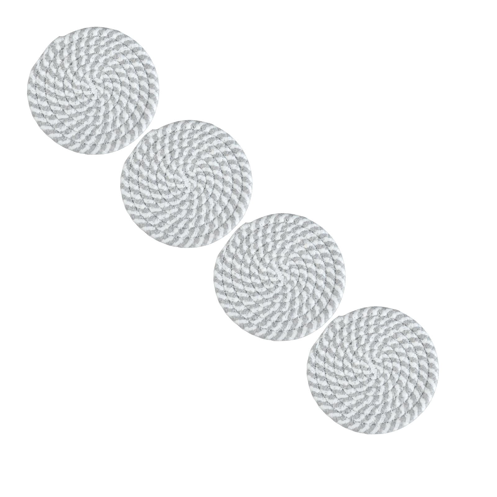 4Pcs Kitchen Pot Holders Set ，Trivets Set ，100% Pure Cotton Trivets ...