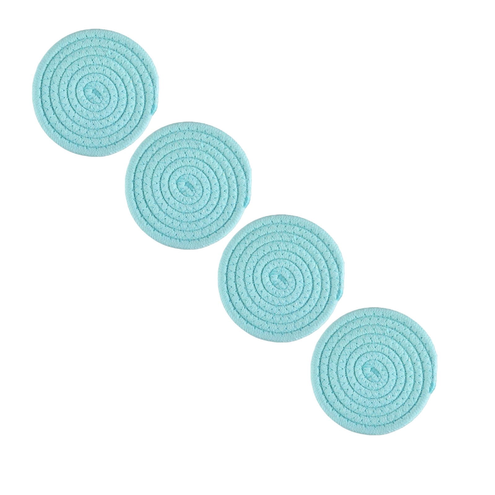 4Pcs Kitchen Pot Holders Set ，Trivets Set ，100% Pure Cotton Trivets ...