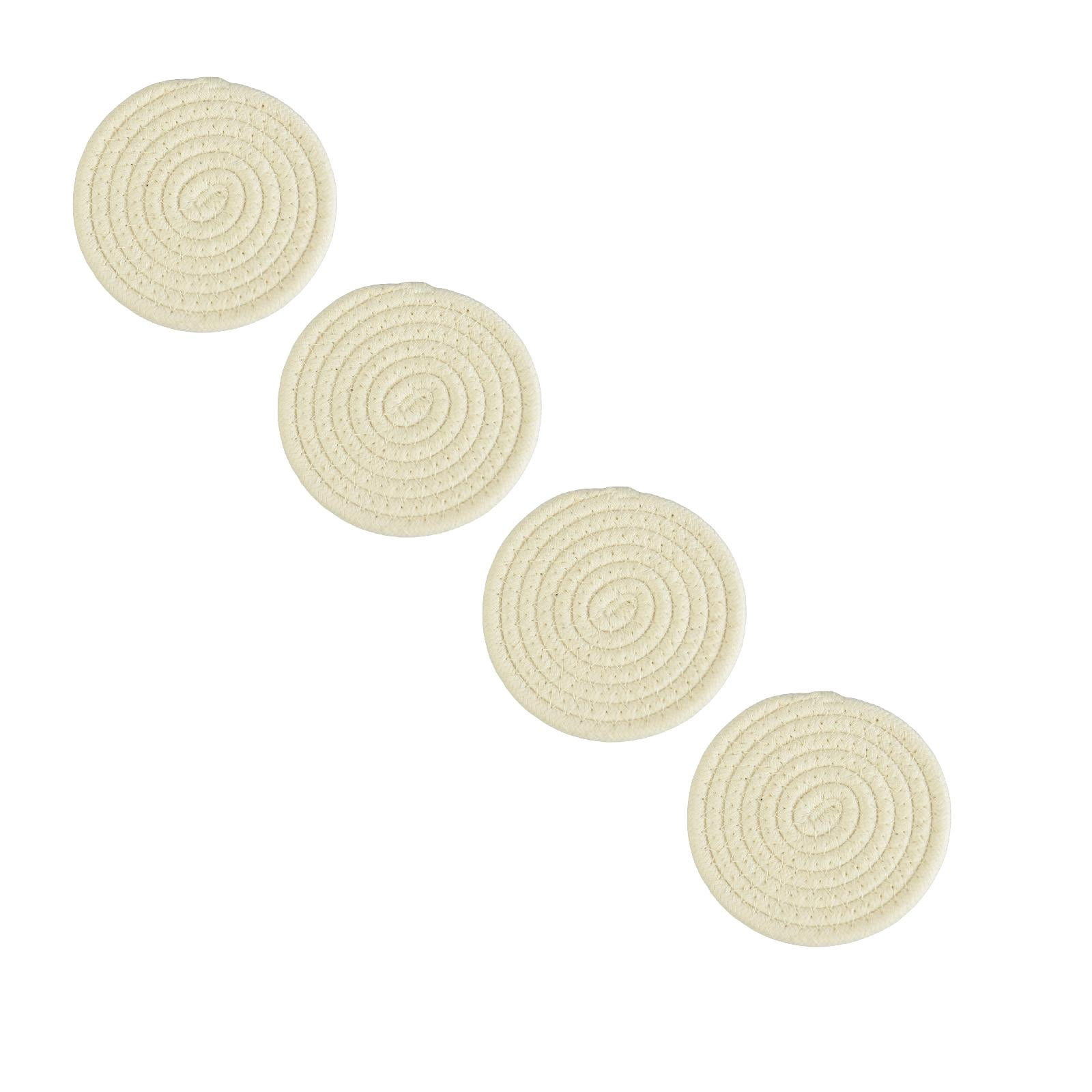 4Pcs Kitchen Pot Holders Set ，Trivets Set ，100% Pure Cotton Trivets ...