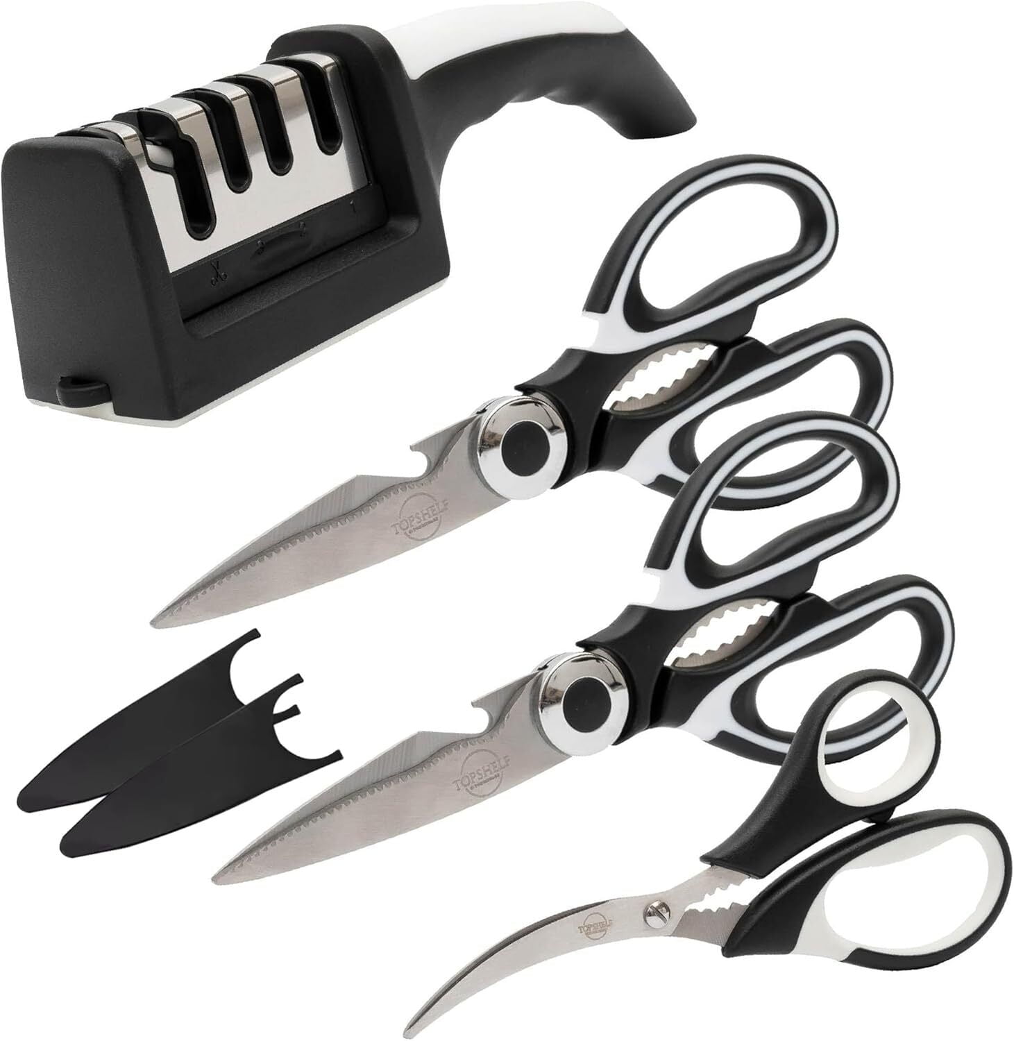 4Pcs Kitchen Scissors Heavy Duty Stainless Steel Multipurpose Ultra ...