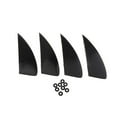 4Pcs Kitesurfing Fin Detachable Fin Surfing Fins for Kiteboard Paddle ...
